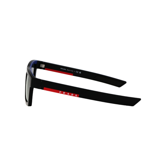 Prada Linea Rossa Dark Blue Mirror Purple Rectangular Men's Sunglasses ...