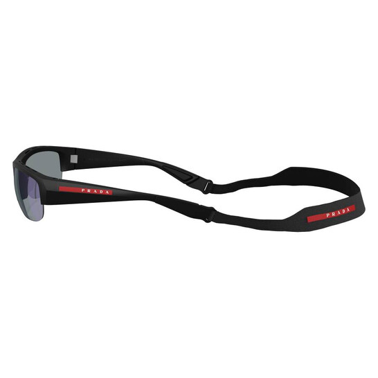Prada Linea Rossa Dark Blue Mirror Violet Square Men's Sunglasses PS ...