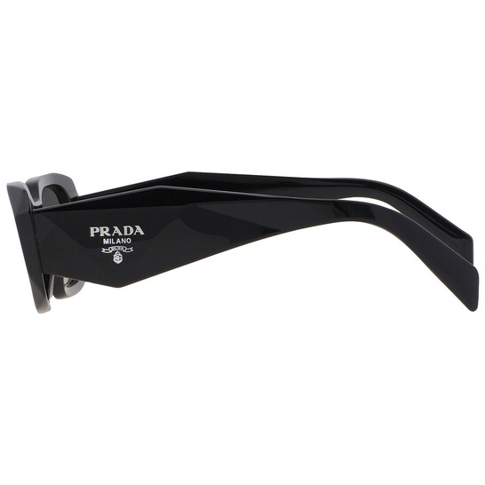 Prada Multilayer Mirror Black Rectangular Ladies Sunglasses PR 17WS ...