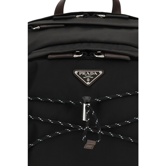 prada milano' leather backpack