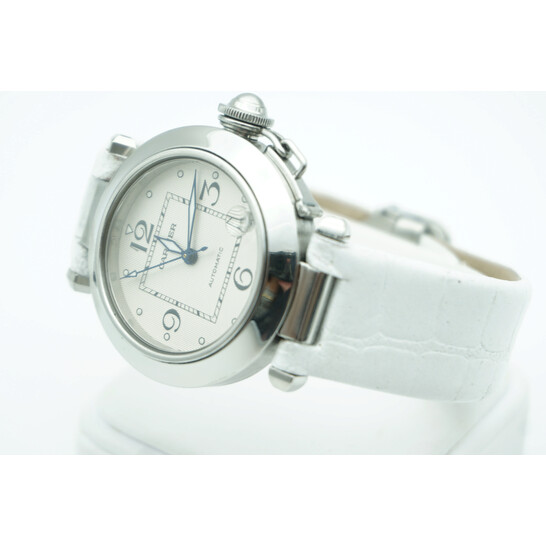 Cartier Pre-owned Cartier Pasha de Cartier Automatic White Dial Men's Watch 2324 - Pre-Owned ...