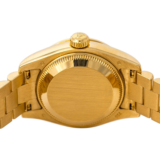 Rolex Pre-owned Rolex Datejust Diamond Black Dial Ladies Watch 179138 ...