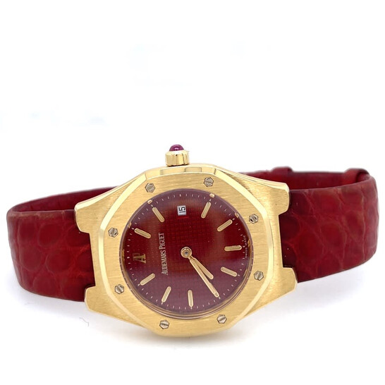 Audemars Piguet Pre-owned Audemars Piguet Royal Oak Lady Quartz Red ...