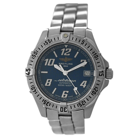 Breitling Pre-owned Breitling Colt Ocean Automatic Chronometer Blue ...