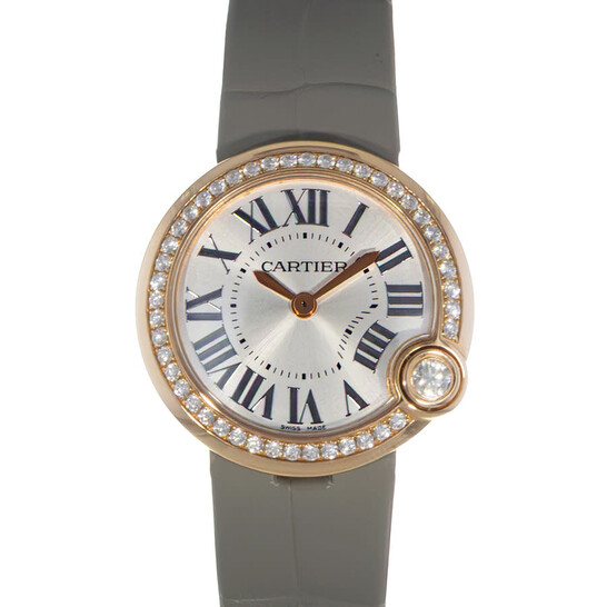 Cartier Pre-owned Cartier Ballon Blanc Quartz Diamond Silver Dial ...