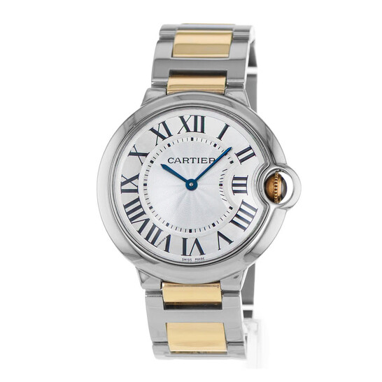 Cartier Pre-owned Cartier Ballon Bleu 36Mm Quartz Silver Dial Men's ...