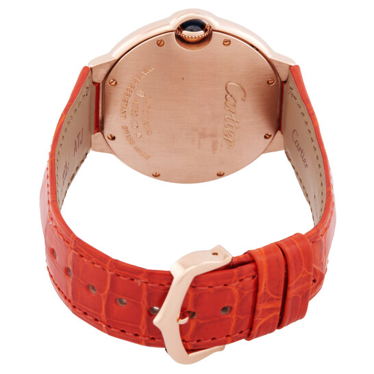 Cartier Pre-owned Cartier Ballon Bleu Silver Dial 18kt Pink Gold Ladies ...