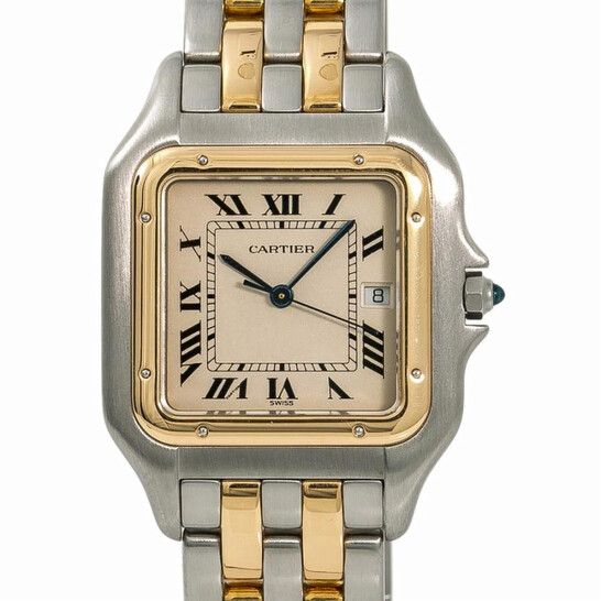 Cartier Pre-owned Cartier Panthere de Cartier Quartz White Dial Men's ...