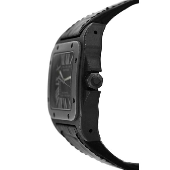 Cartier Pre-owned Cartier Santos 100 Automatic Grey Dial Men's Watch ...