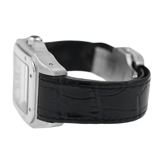 Cartier Pre-owned Cartier Santos 100 Silvered Opaline Dial Unisex Watch ...