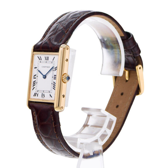 Cartier Pre-owned Cartier Tank Louis Quartz White Dial Men's Watch ...