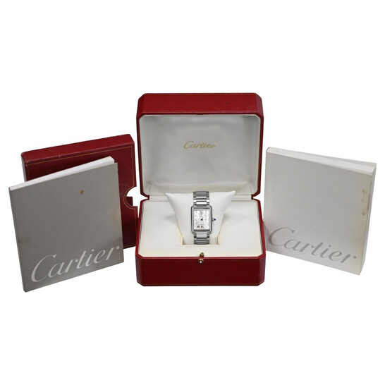 Cartier Pre-owned Cartier Tank Solo Quartz Silver Dial Ladies Watch ...