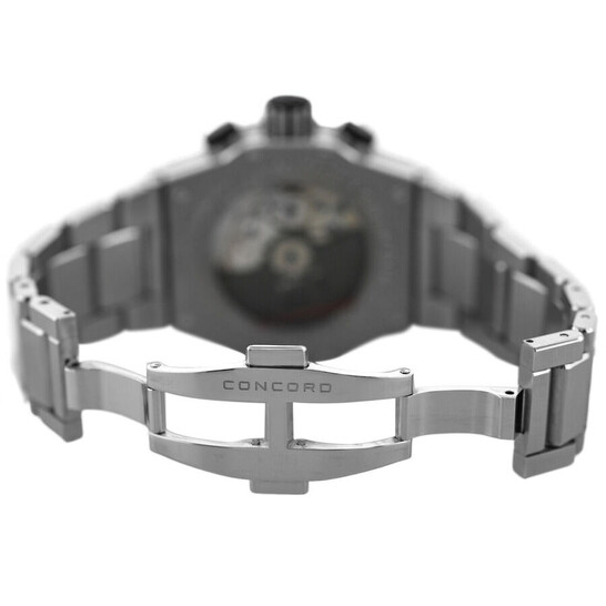 Concord Pre-owned Concord C1 Chronograph Automatic Black Dial Men's ...