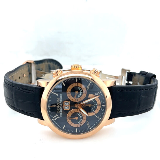 Corum Pre-owned Corum Classic Flyback Chronograph Black Dial Men's ...