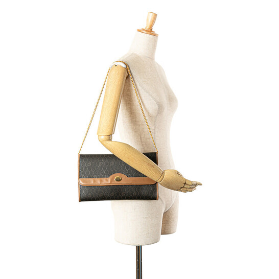 Dior Pre-owned Dior Honeycomb Coated Canvas Chain Shoulder Bag ...