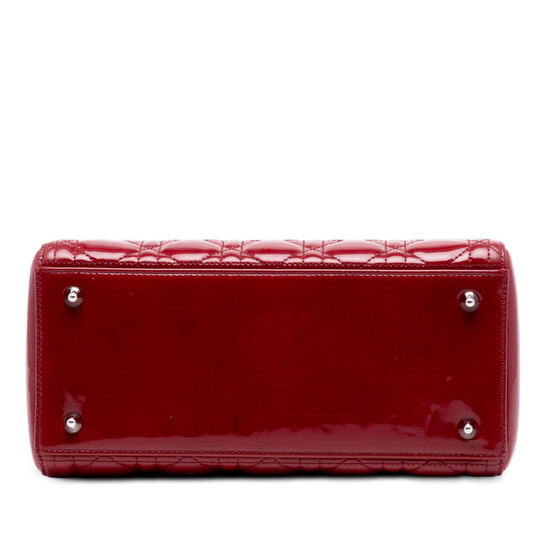Dior Pre-owned Dior Medium Patent Cannage Lady Dior 14-MA-0122 - Jomashop