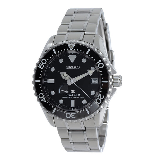 Grand Seiko Pre-owned Grand Seiko Spring Drive Diver Automatic Black ...
