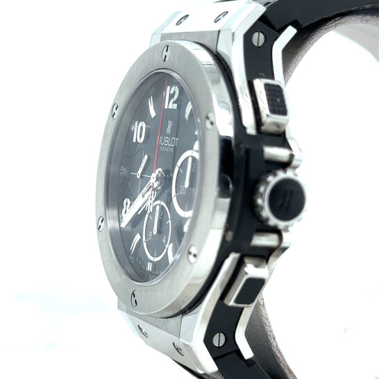 Hublot Pre-owned Hublot Big Bang Chronograph Black Dial Men's Watch 301.SX.130.RX 0845858078432 ...