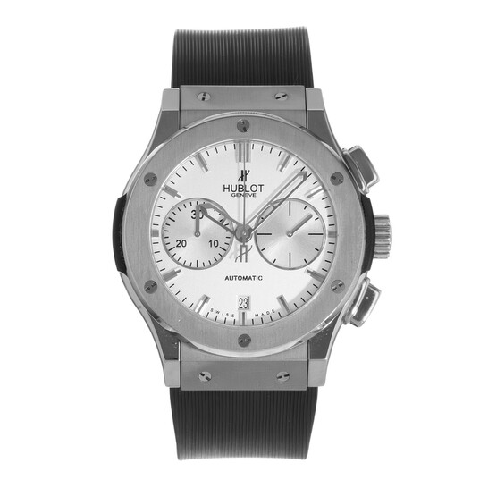 Hublot Pre-owned Hublot Classic Fusion Chronograph Silver Dial Men's ...