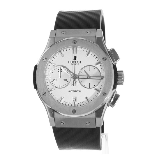 Hublot Pre-owned Hublot Classic Fusion Chronograph Silver Dial Men's ...