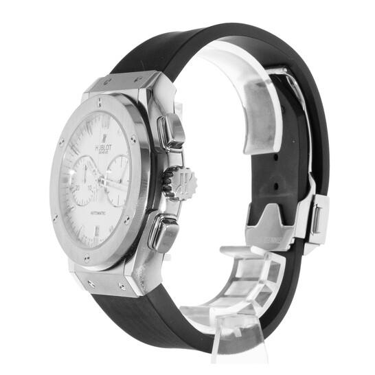 Hublot Pre-owned Hublot Classic Fusion Chronograph Silver Dial Men's ...