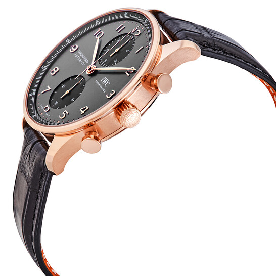 IWC Pre-owned IWC Portugieser Chronograph Grey Dial Men's Watch ...