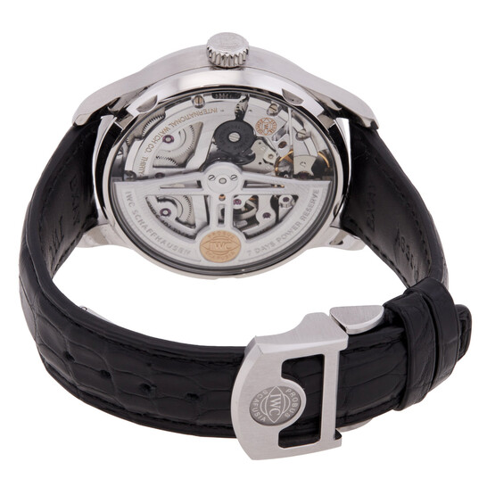 IWC Pre-owned Portuguese Automatic White Dial Men's Watch IW500114 ...