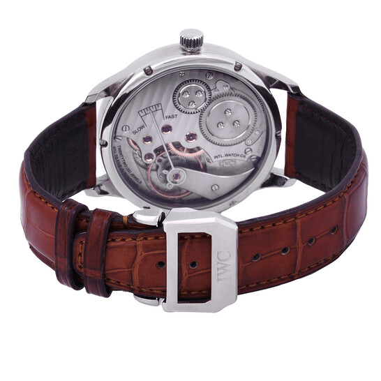 IWC Pre-owned IWC Portuguese Regulator Hand Wind White Dial Men's Watch ...