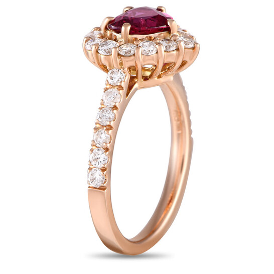 Lb Exclusive Pre-Owned LB Exclusive 18K Rose Gold 0.85ct Diamond and ...