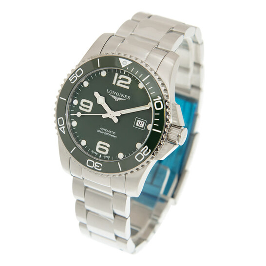 Longines Pre-owned Longines HydroConquest Automatic Green Dial Men's ...