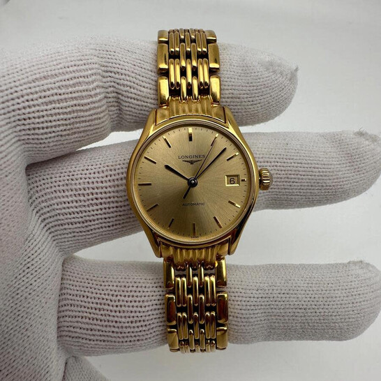 Longines Pre-owned Longines Longines Lyre Champagne Dial Ladies Watch ...