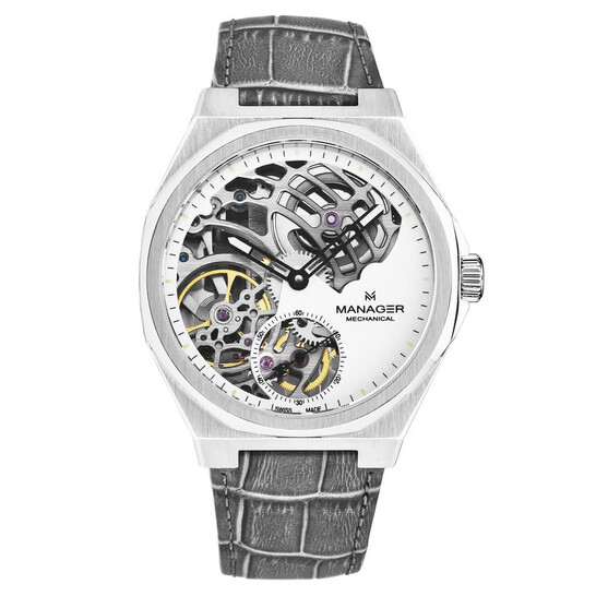 Manager Pre-owned Manager Revolution White Dial Men's Watch MAN-RM-04 ...