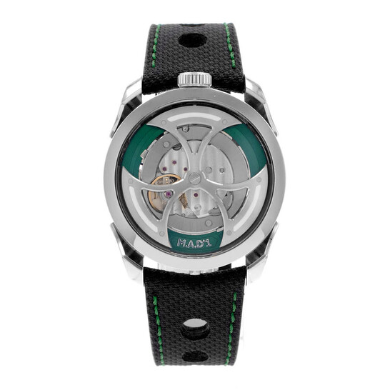 Mb&F Pre-owned MB&F Mad Editions Automatic Green Dial Men's Watch M.A.D ...
