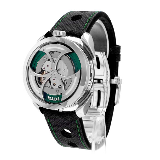 Mb&F Pre-owned MB&F Mad Editions Automatic Green Dial Men's Watch M.A.D ...