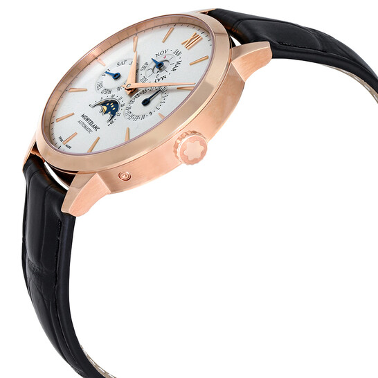 Montblanc Pre-owned Montblanc Heritage Silver Dial Men's Watch 110714 ...