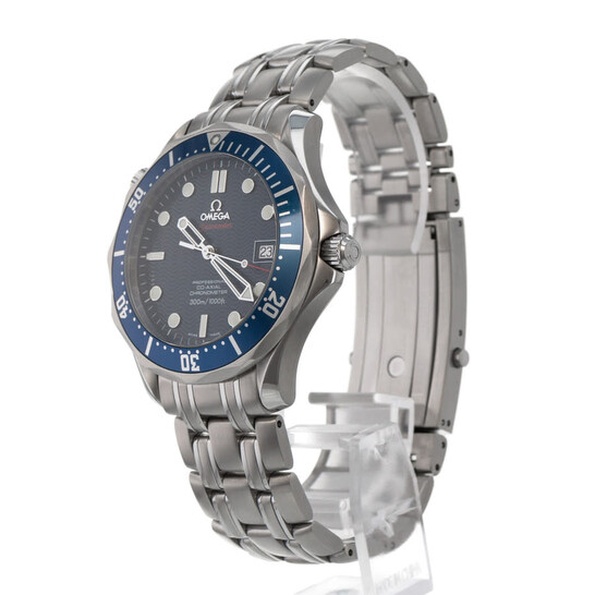 Omega Pre-owned Omega Seamaster Automatic Chronometer Blue Dial Men's ...