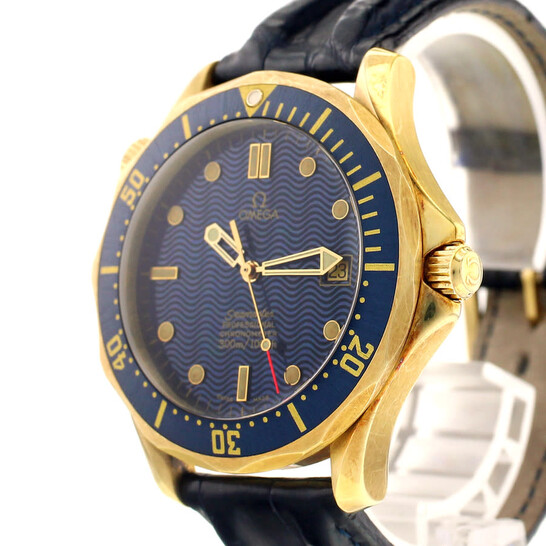 Omega Pre-owned Omega Seamaster Diver 300 M Automatic Blue Dial Men's ...