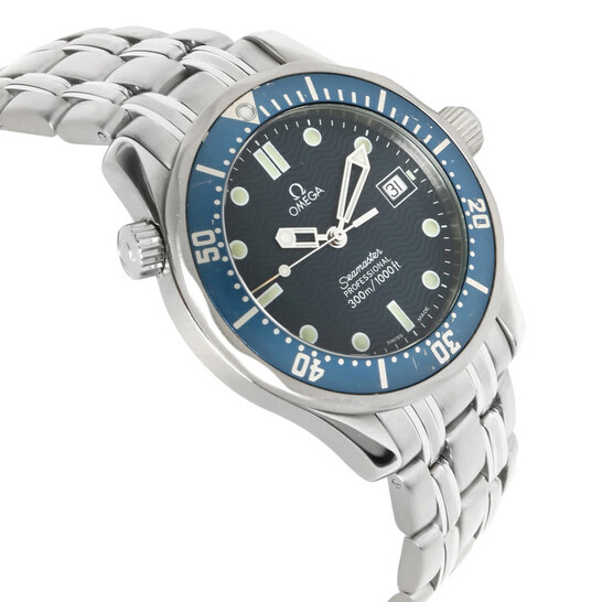 Omega Pre-owned Omega Seamaster Quartz Blue Dial Unisex Watch 2561.80 ...