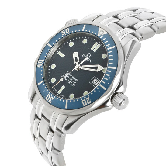 Omega Pre-owned Omega Seamaster Quartz Blue Dial Unisex Watch 2561.80 ...