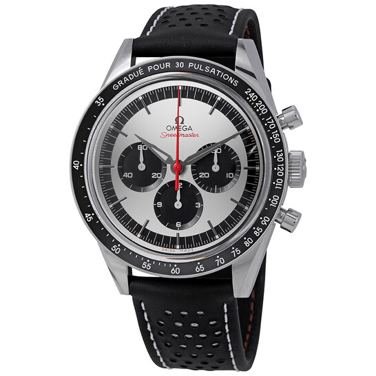 Omega Pre-owned Omega Speedmaster Chronograph Sand-blasted Silvery Dial ...