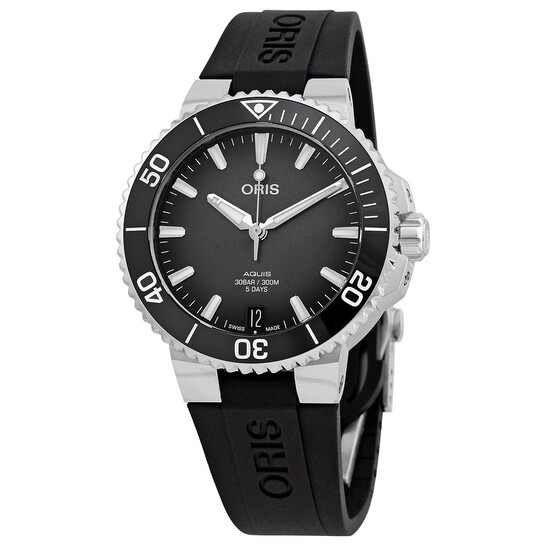 Oris Pre-owned Oris Aquis Automatic Black Dial Men's Watch 01 400 7769 ...