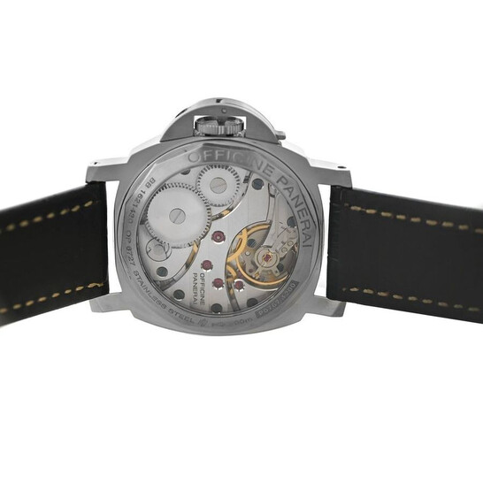 Panerai Pre-owned Panerai Luminor Base Black Dial Men's Watch PAM00112 ...