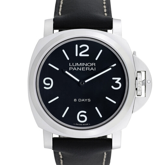 Panerai Pre-owned Panerai Luminor Base Hand Wind Black Dial Men's Watch ...