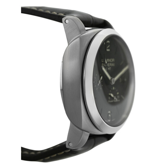 Panerai Pre-owned Panerai Luminor Marina 1950 GMT Automatic Black Dial ...