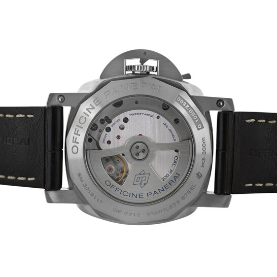 Panerai Pre-owned Panerai Luminor Marina 1950 GMT Automatic Black Dial ...