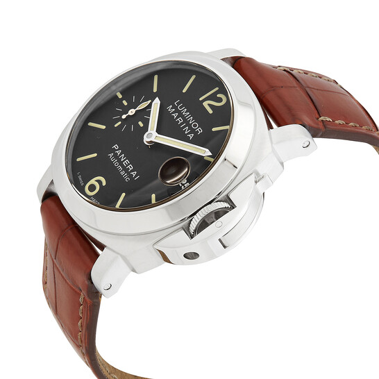 Panerai Pre-owned Panerai Luminor Marina Automatic Black Dial Men's ...