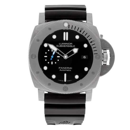 Panerai Pre-owned Panerai Luminor Submersible Automatic Black Dial Men ...