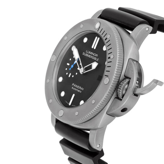Panerai Pre-owned Panerai Luminor Submersible Automatic Black Dial Men ...