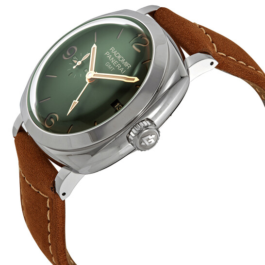 Panerai Pre-owned Panerai Radiomir Gmt GMT Military Green Dial Men's ...