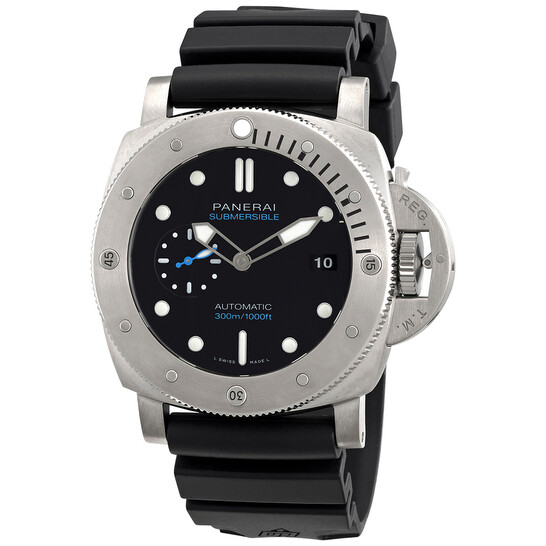 Panerai Pre-owned Panerai Submersible 47mm Automatic Black Dial Men's ...